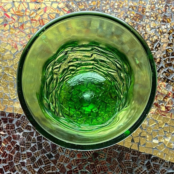 Vintage | Accents | Large Green Glass Flower Vase | Poshmark